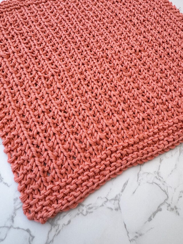 Broken Rib Stitch Knitting Pattern For Beginners - Handy Little Me