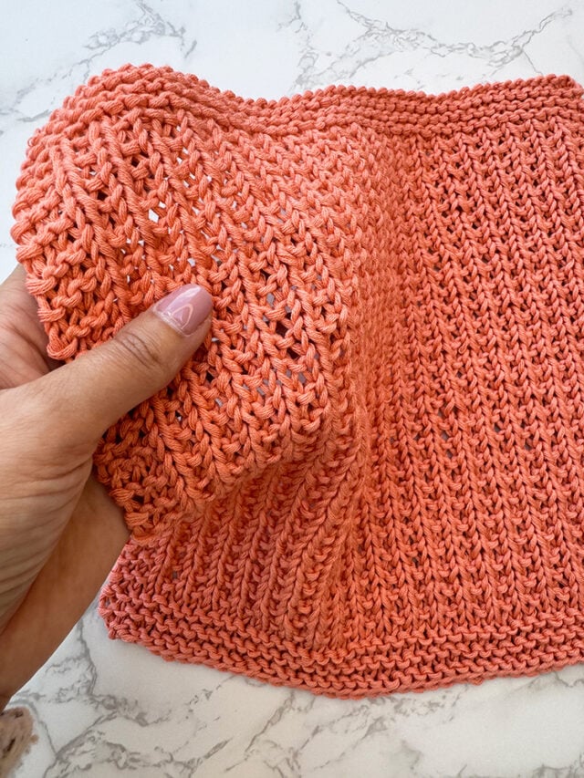 Broken Rib Stitch Knitting Pattern For Beginners - Handy Little Me