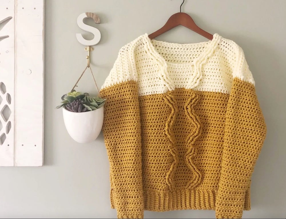 45 Crochet Sweaters To Make For Fall (Free Patterns) - Handy Little Me