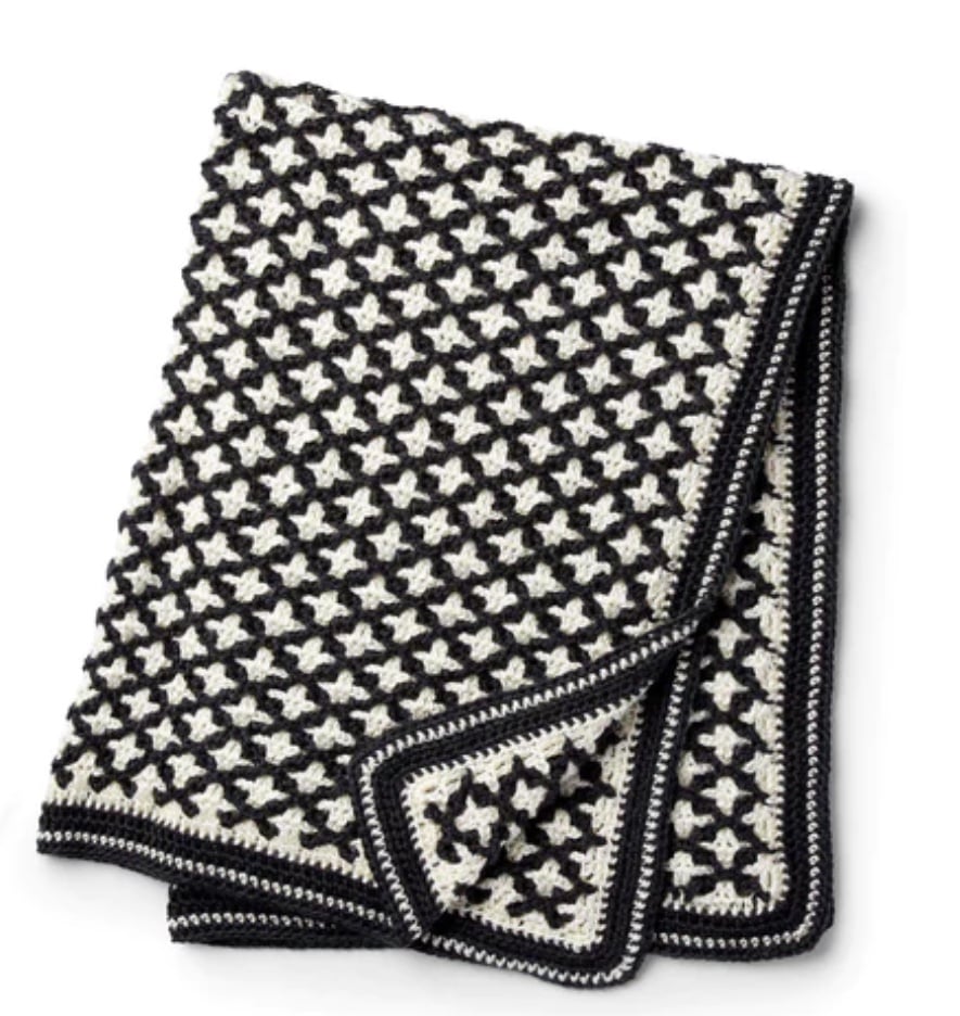 Black And White Blanket Crochet at Joan Teague blog