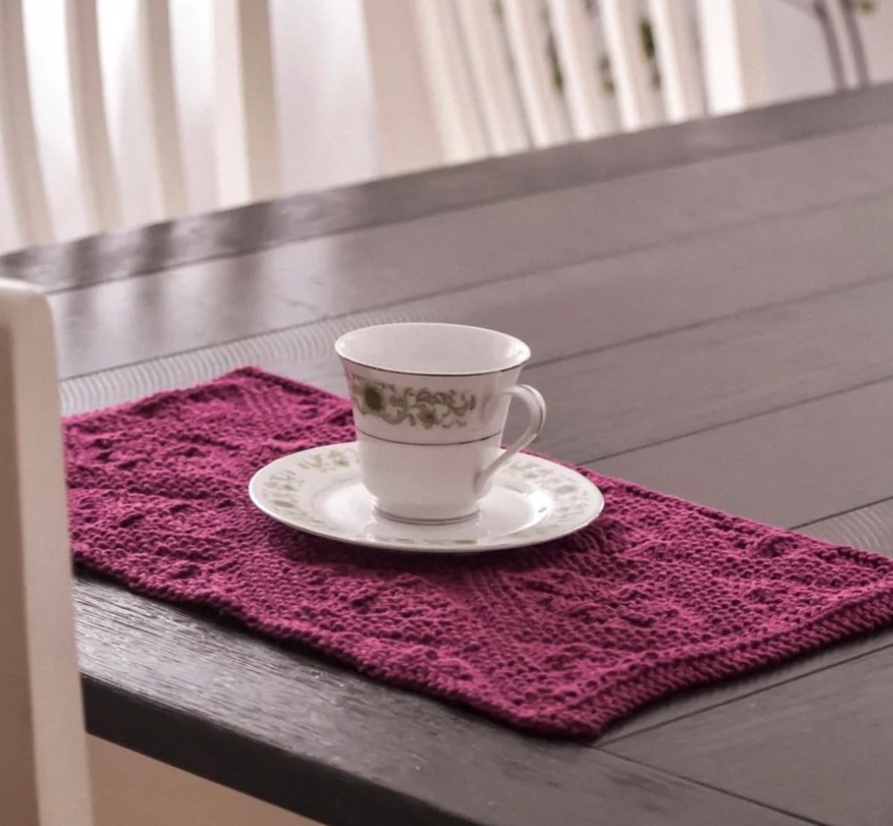33 Free Knitted Placemat Patterns (Easy Projects) - Handy Little Me