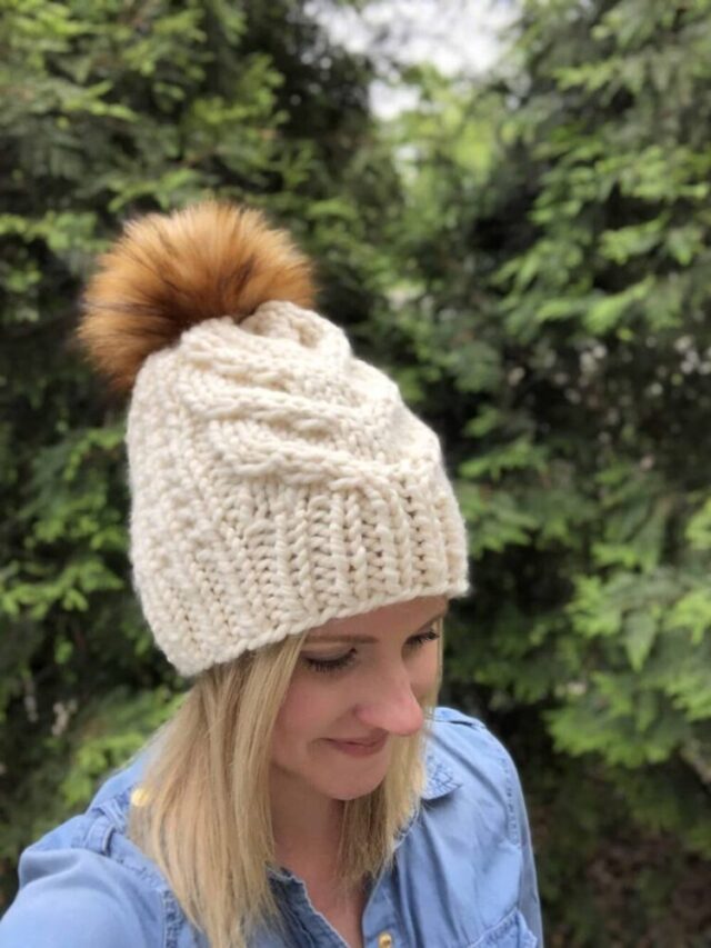 17 Cable Knit Hat Patterns - Handy Little Me