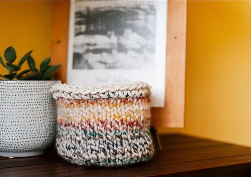 17 Free Basket Knitting Patterns (Perfect for Your Home) - Handy Little Me