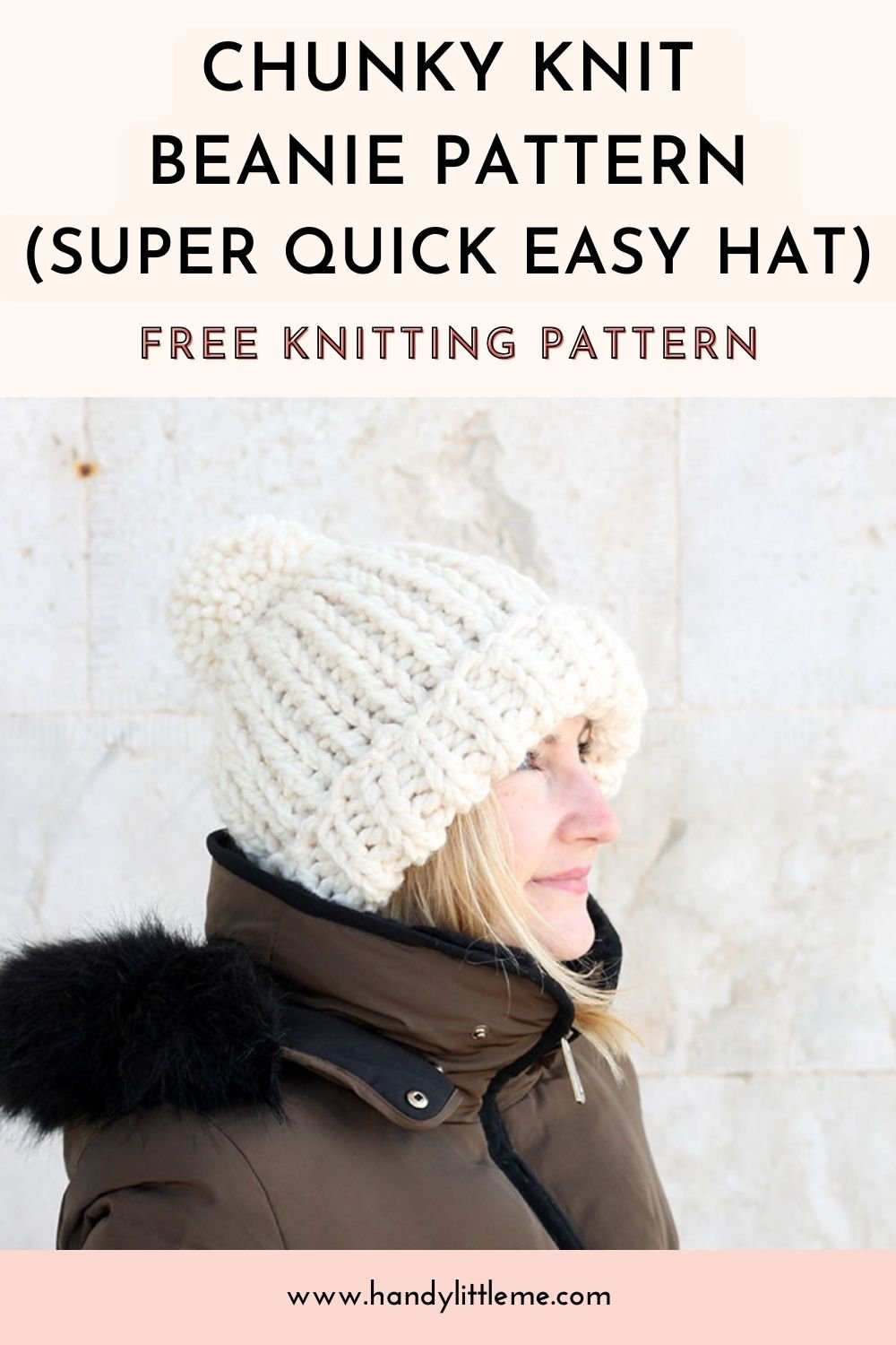 Super Chunky Hat Knitting Pattern