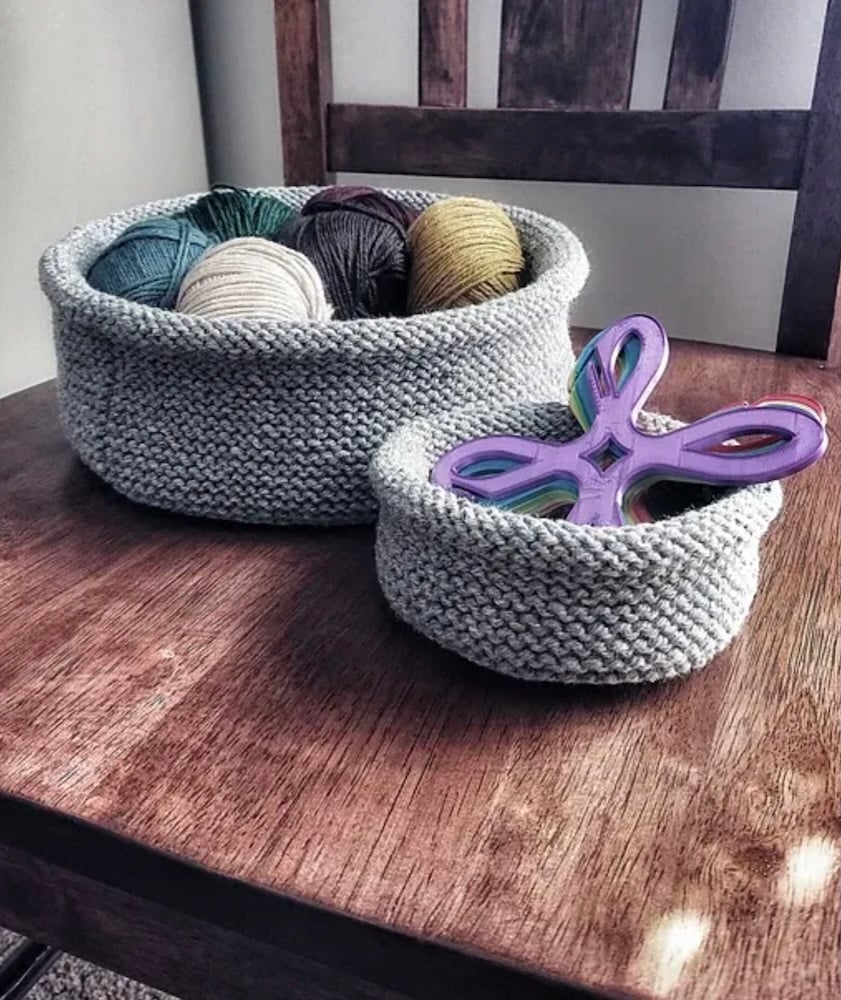 17 Free Basket Knitting Patterns (Perfect for Your Home) - Handy Little Me