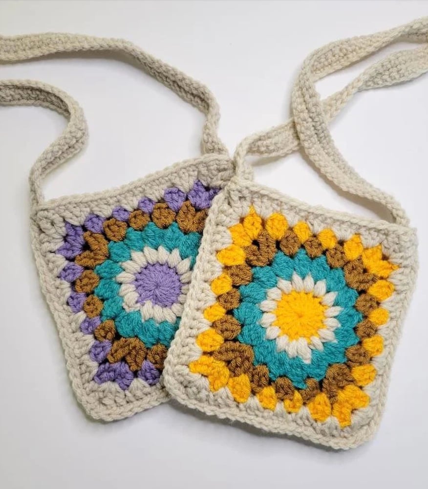 30 Free Crochet Granny Square Bag Patterns - Handy Little Me