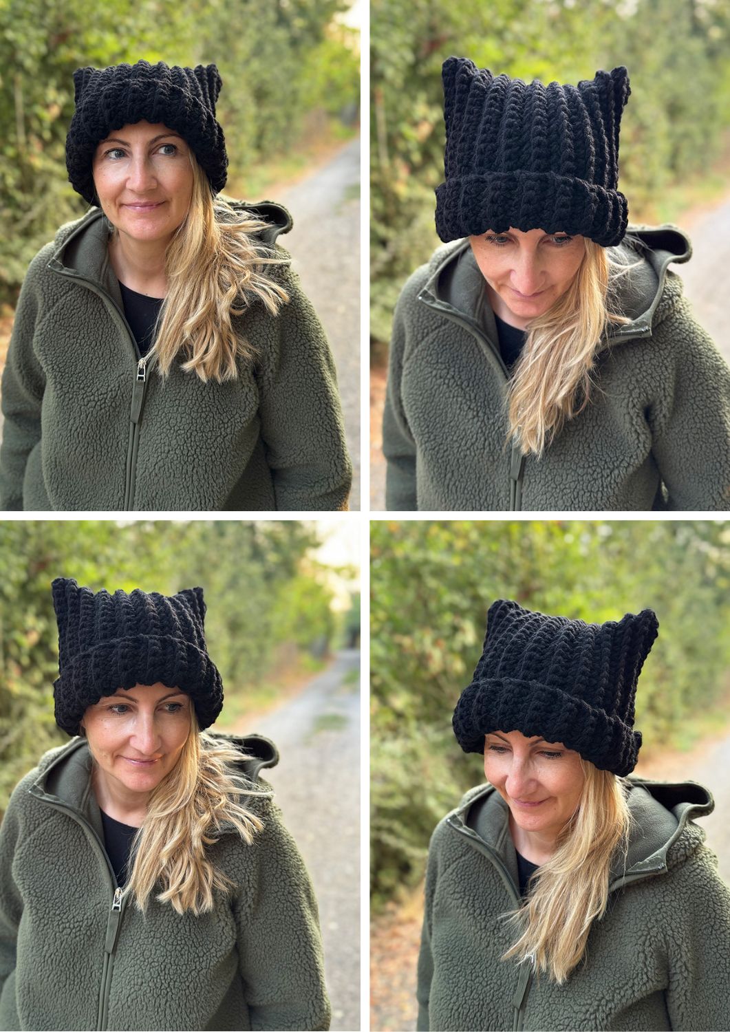 Free Cat Hat Crochet Pattern (5 Sizes for Beginners) - Handy Little Me