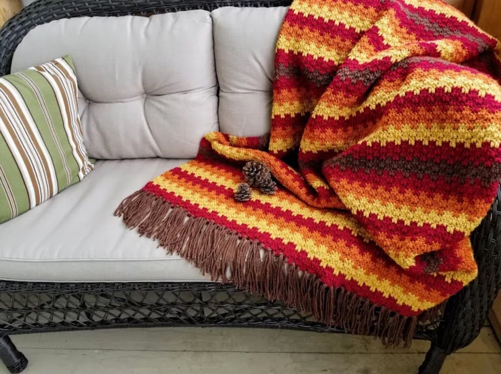 23 Fall Crochet Blanket Patterns - Handy Little Me