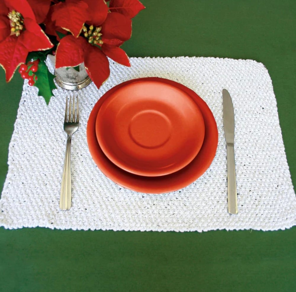 33 Free Knitted Placemat Patterns (Easy Projects) - Handy Little Me