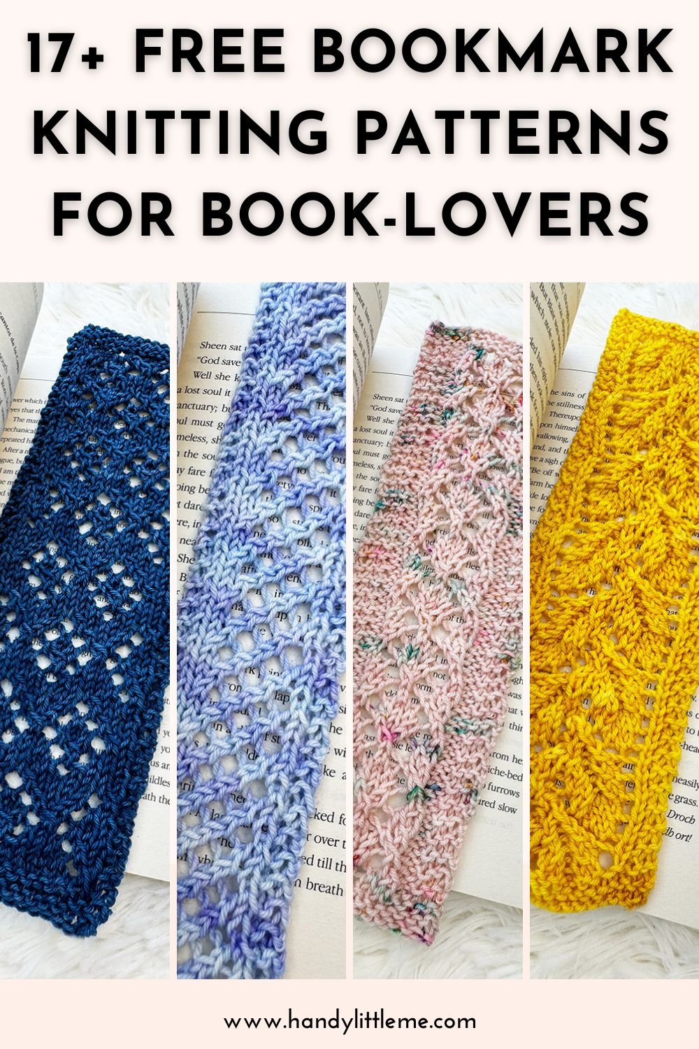 17+ Free Bookmark Knitting Patterns For Book-Lovers - Handy Little Me