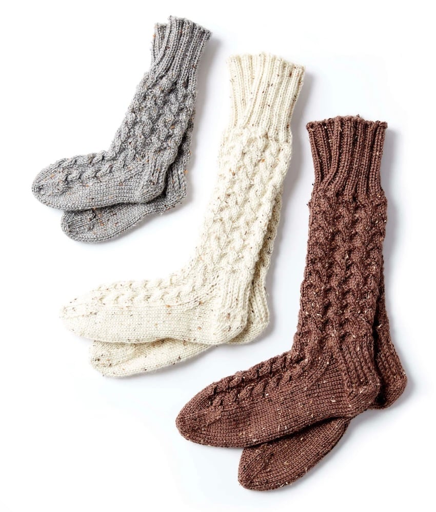 20+ Free Bed Socks Knitting Patterns - Handy Little Me