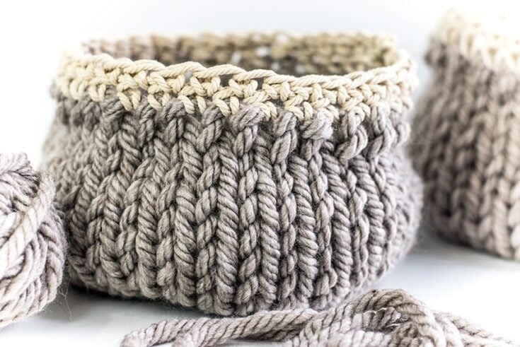 17 Free Basket Knitting Patterns (Perfect for Your Home) - Handy Little Me