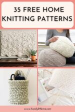 35 Free Home Knitting Patterns (Beautiful Decor) - Handy Little Me