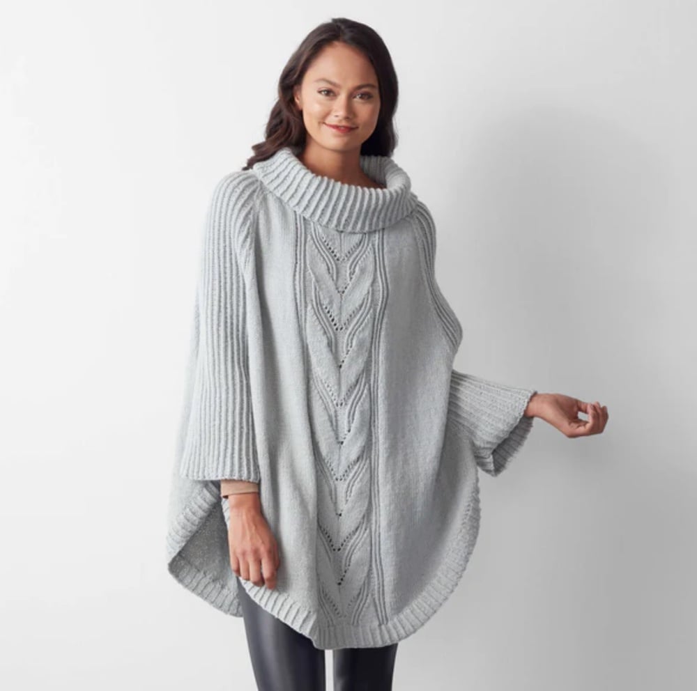 31 Free Poncho Knitting Patterns (Easy Knit Ponchos) - Handy Little Me