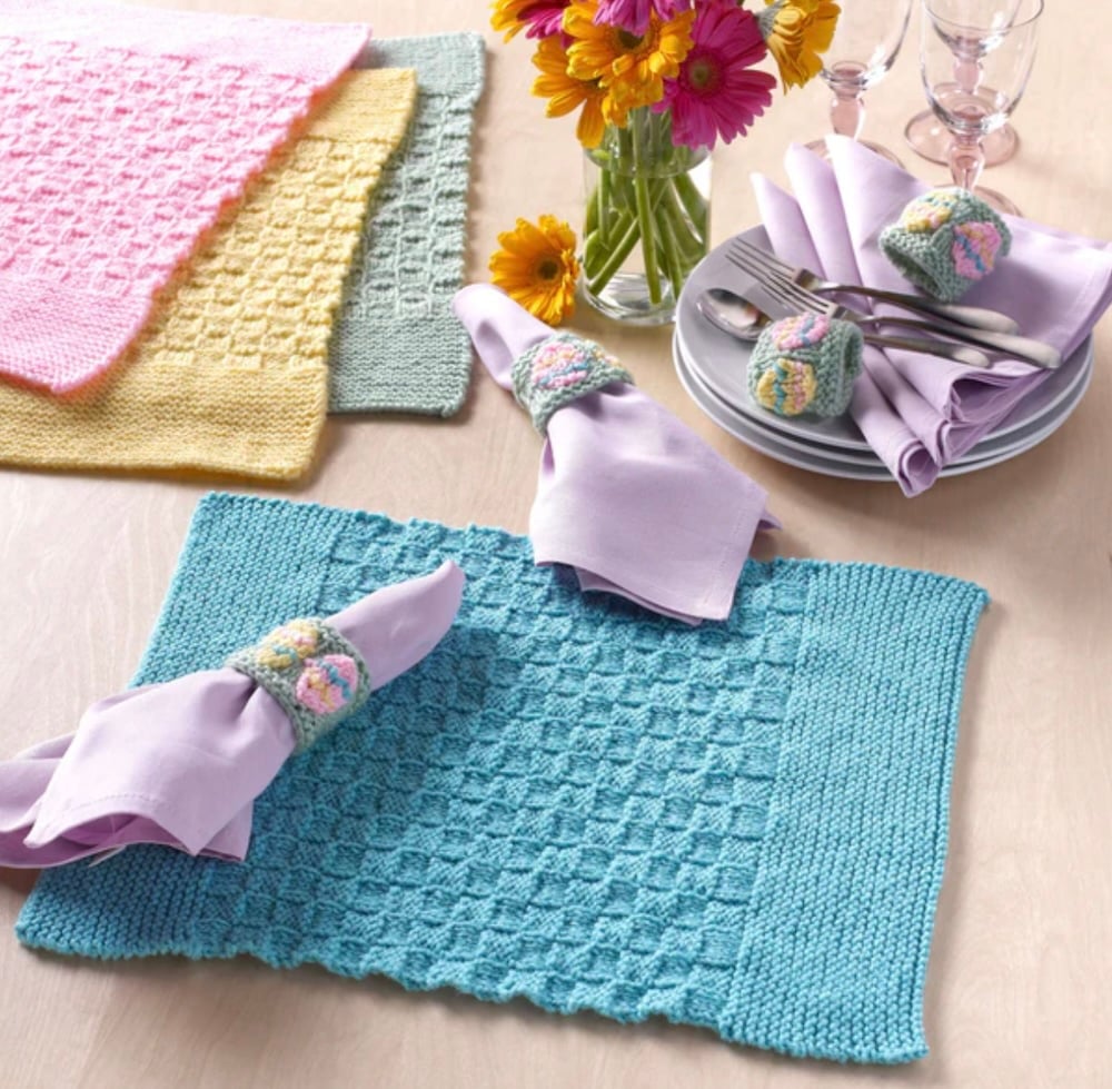 33 Free Knitted Placemat Patterns (Easy Projects) - Handy Little Me