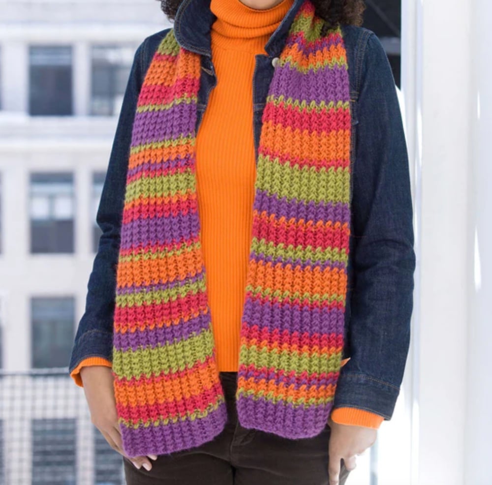 22 Free Reversible Knitting Patterns For Scarves - Handy Little Me
