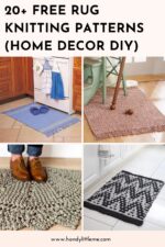 20+ Free Rug Knitting Patterns (Home Decor DIY) - Handy Little Me