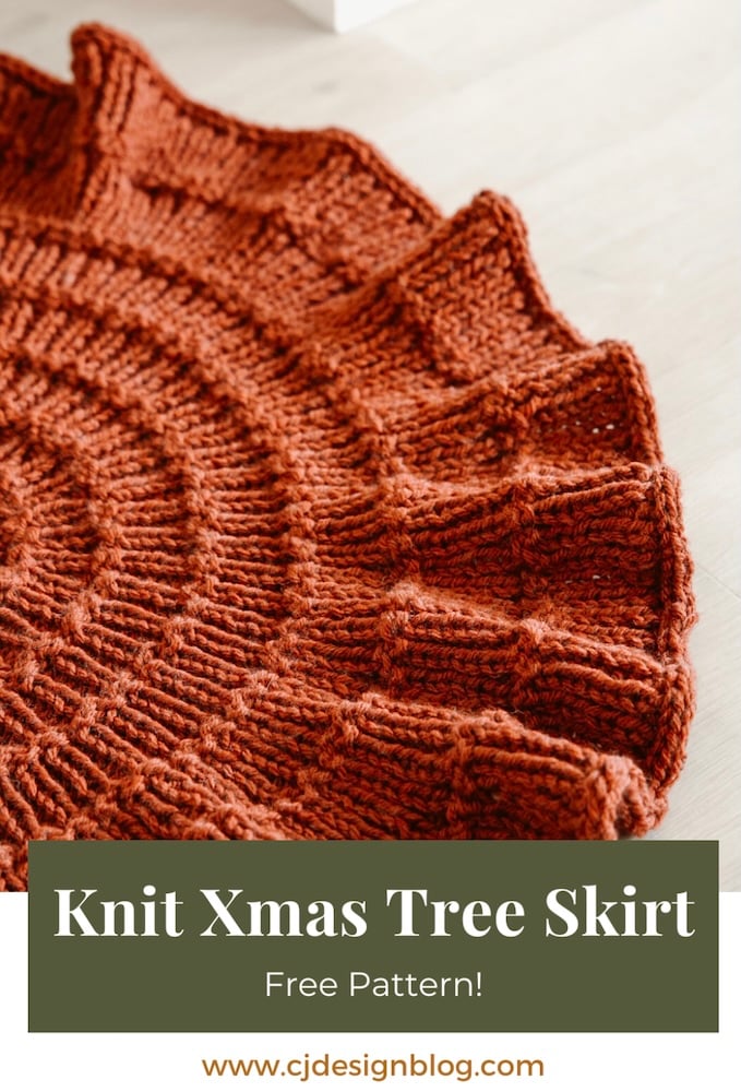 10 Free Christmas Tree Skirt Knitting Patterns - Handy Little Me