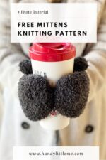 Fuzzy Knit Mittens Pattern {Soft + Cozy} - Handy Little Me