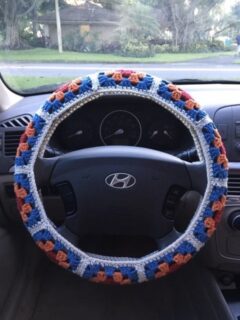 17 Crochet Steering Wheel Cover Patterns (Fun + Easy) - Handy Little Me