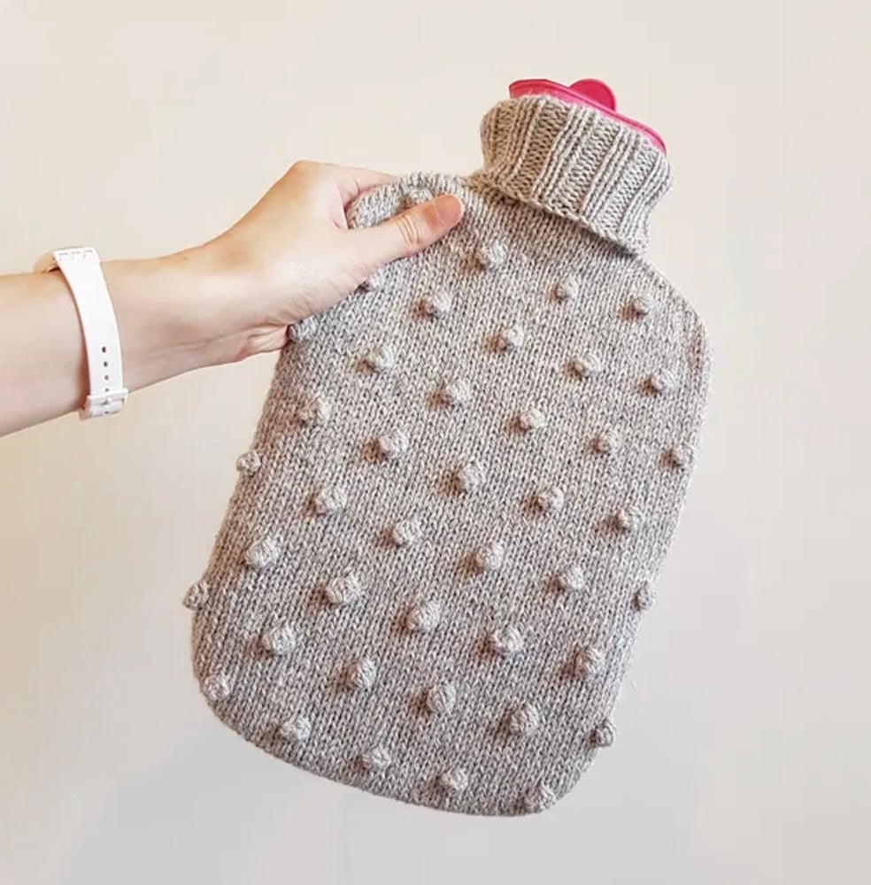 15 Free Knitted Hot Water Bottle Cover Patterns - Handy Little Me