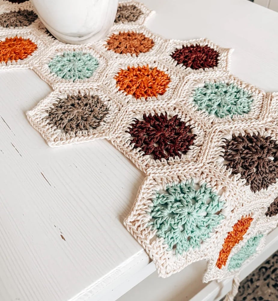 27 Free Crochet Table Runner Patterns (Modern Ideas) - Handy Little Me