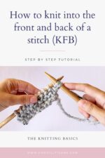 KFB Knitting - How To Make An Increase - Handy Little Me