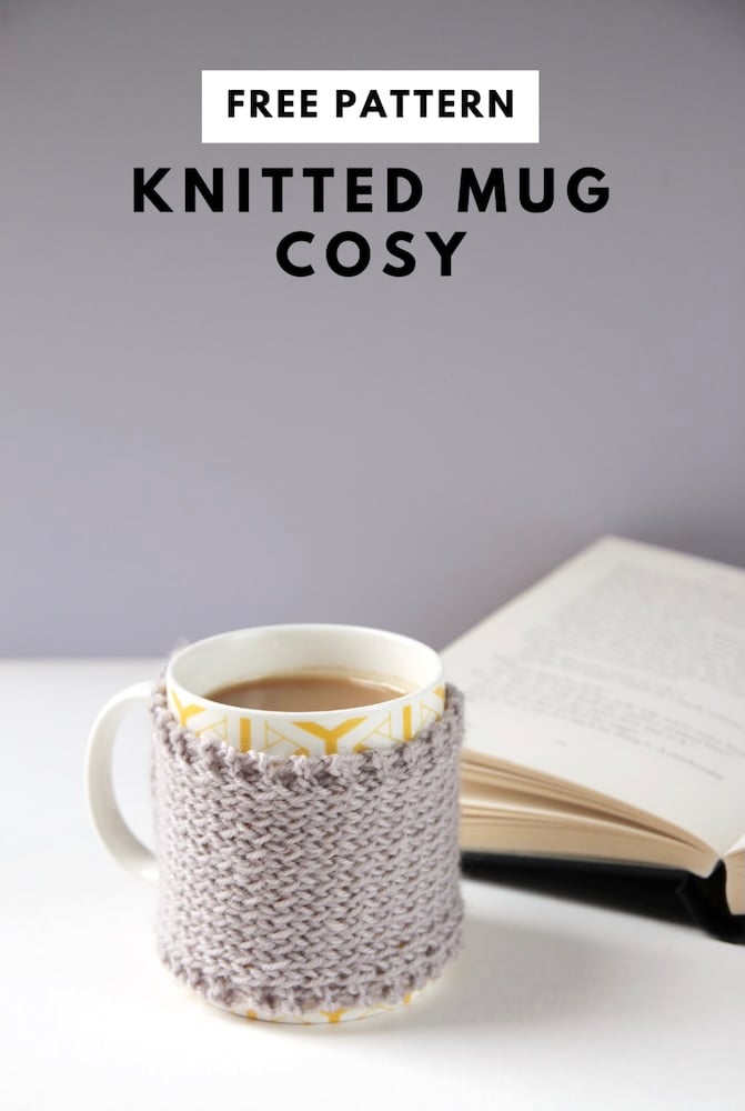 10 Free Knitted Mug Cozy Patterns For Coffee Lovers - Handy Little Me