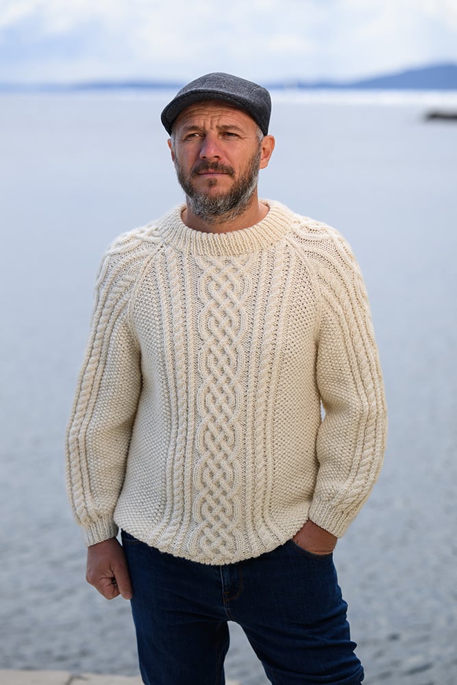 Fisherman Sweater Knitting Pattern - Handy Little Me