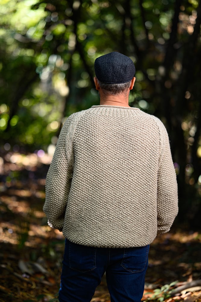 Men’s Moss Stitch Sweater Pattern | Cozy Cabin - Handy Little Me