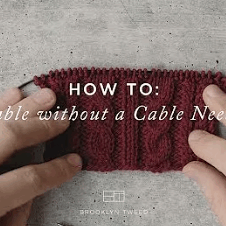 Learn To Cable Without A Cable Needle: Written Steps + Video Picks ...