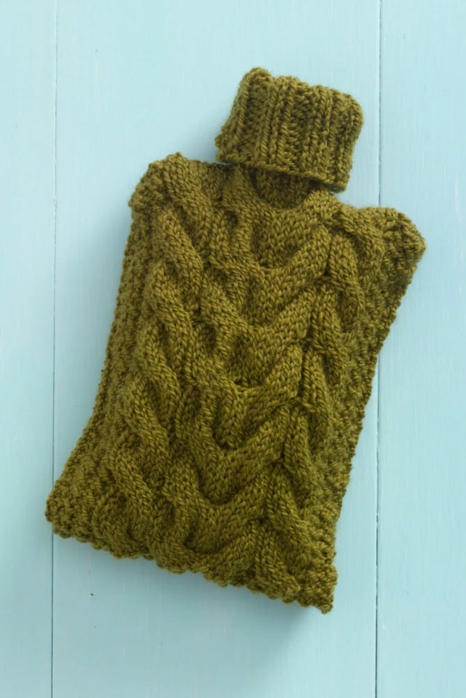 15 Free Knitted Hot Water Bottle Cover Patterns - Handy Little Me