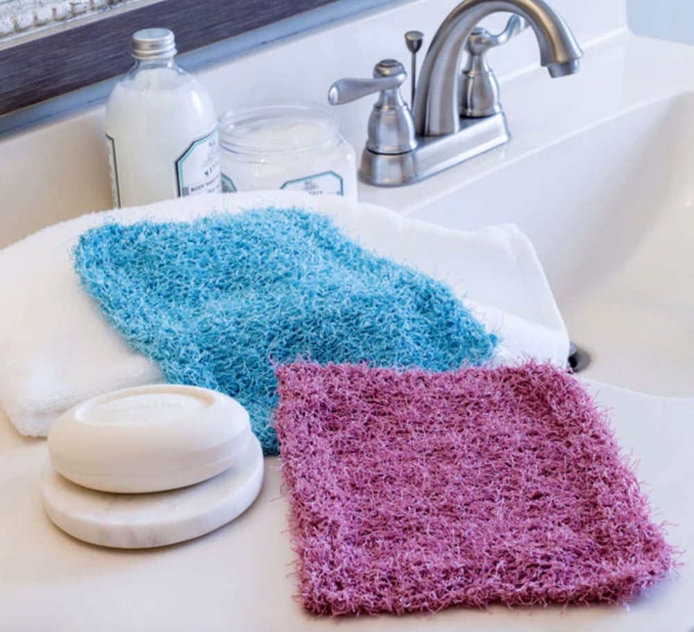 7 Scrubby Yarn Knit Patterns (Free Useful Projects) - Handy Little Me