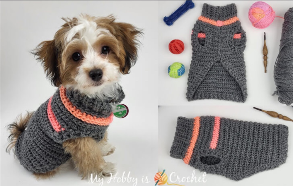 30 Free Crochet Dog Sweater Patterns (Easy Ideas) - Handy Little Me