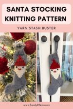 Mini Santa Stocking Knitting Pattern - Handy Little Me