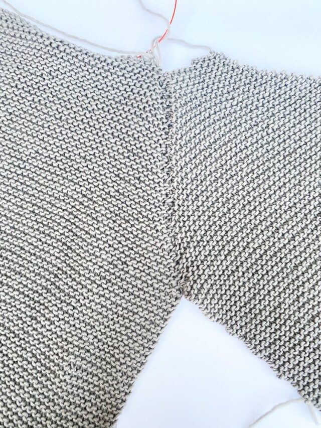 Men's Sweater Pattern (Easy Knit In Garter Stitch) - Handy Little Me