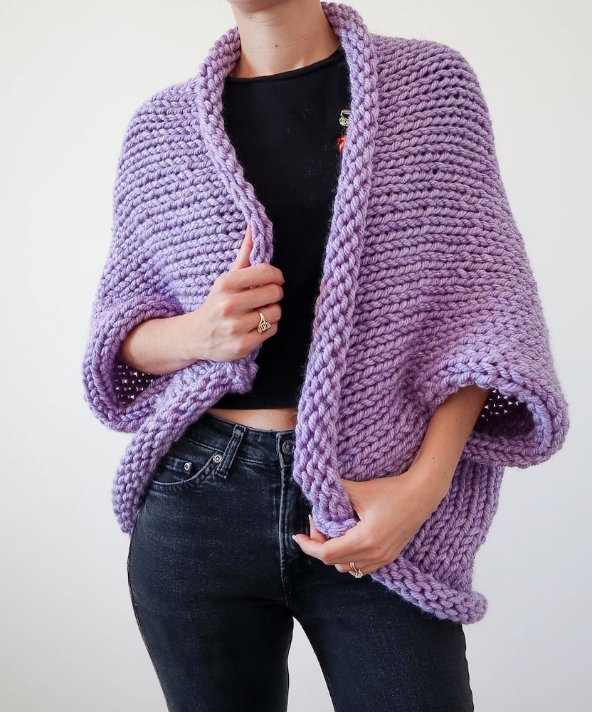 30 Free Knitted Shrug Patterns + Stylish Wraps to Knit - Handy Little Me