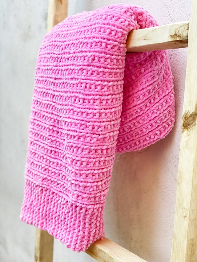 Easy Baby Blanket Knitting Pattern (Broken Rib Stitch) - Handy Little Me