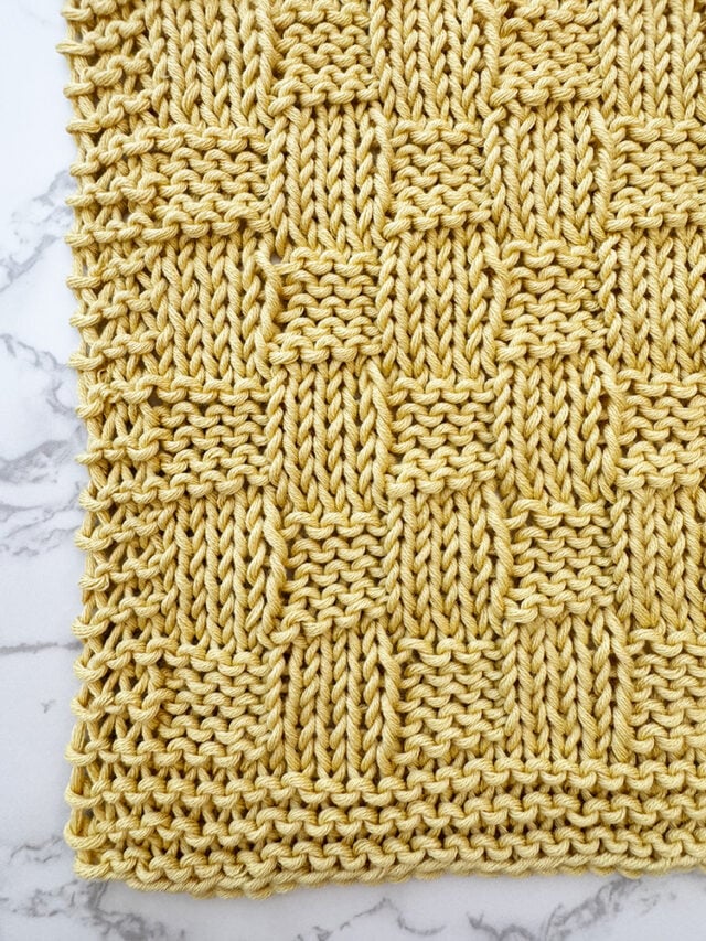 How To Knit The Basket Weave Stitch - Easy Tutorial - Handy Little Me