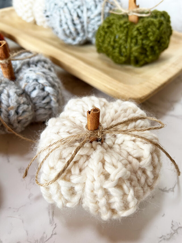 12 Beginner Pumpkin Knitting Patterns - Handy Little Me