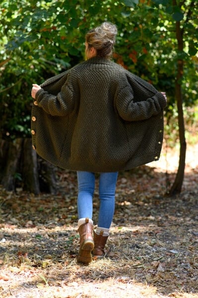 Irish Moss Stitch Cardigan Knitting Pattern - Handy Little Me