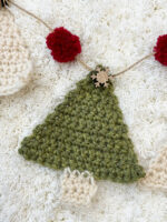 Crochet Flat Christmas Tree Pattern (Free Appliqúe How To) - Handy ...