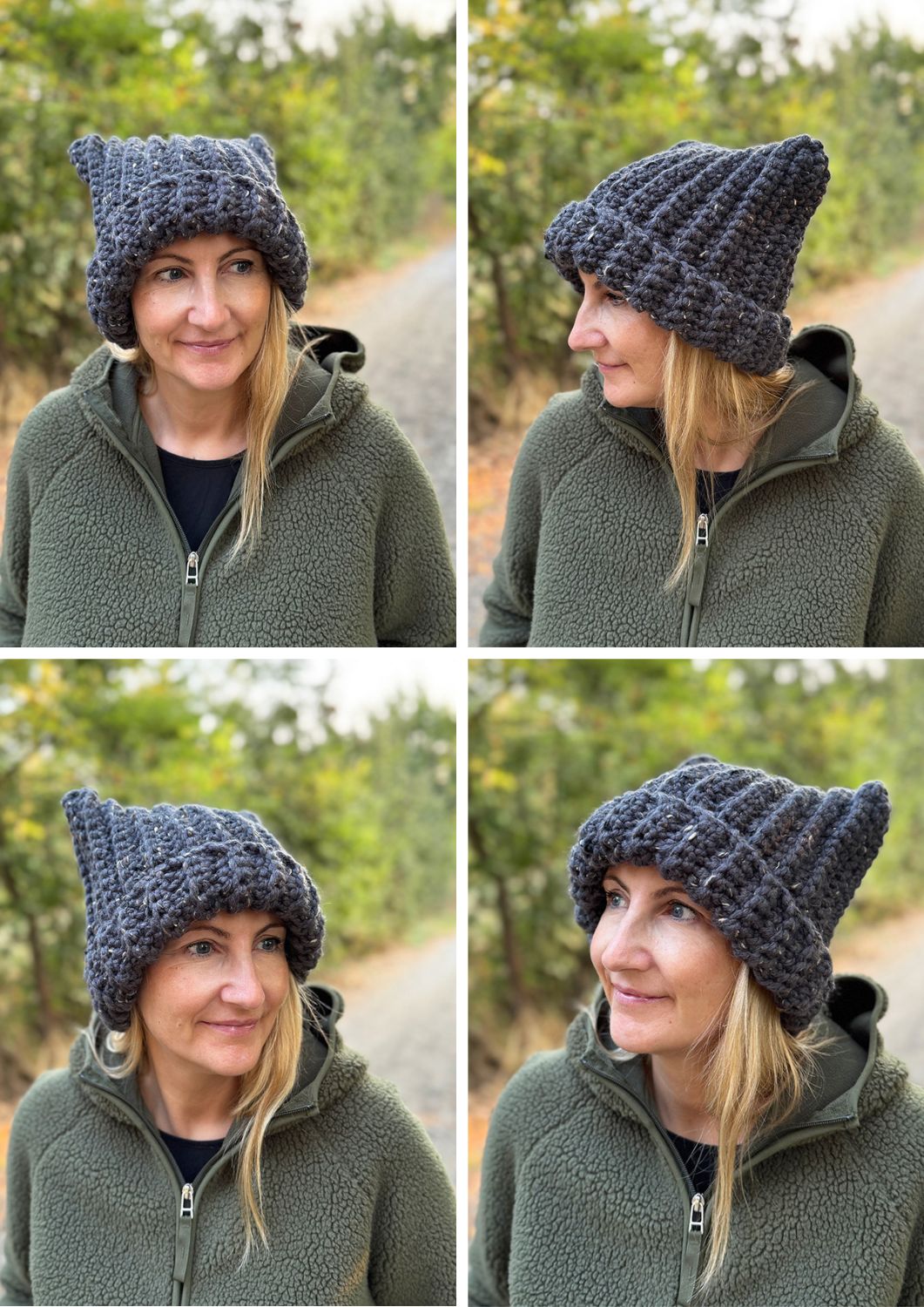 Free Cat Hat Crochet Pattern (5 Sizes for Beginners) - Handy Little Me