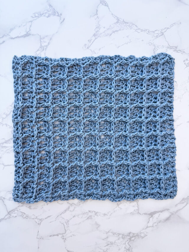 How To Crochet The Waffle Stitch (Free Tutorial) - Handy Little Me
