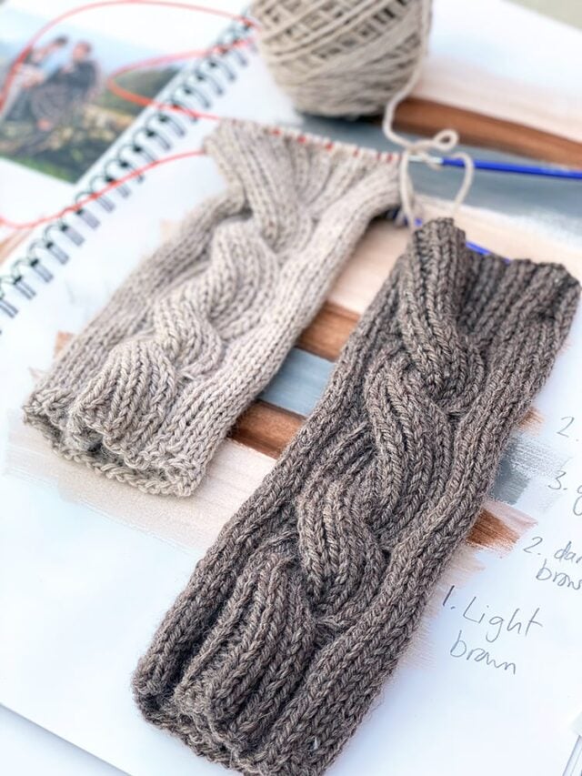 Knitting Cables In The Round (A Beginners Guide) - Handy Little Me