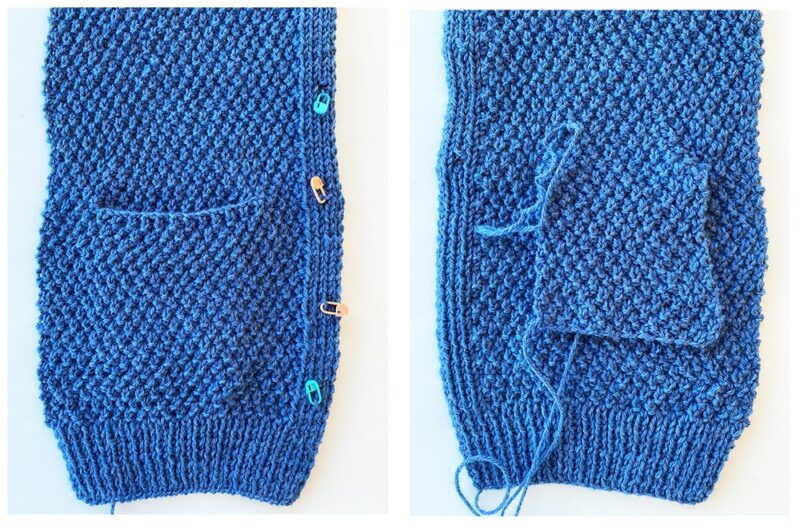 How To Knit A Pocket - Handy Little Me