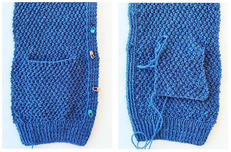 How To Knit A Pocket - Handy Little Me