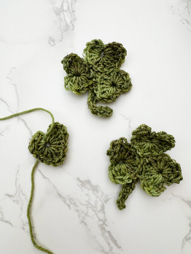 Crochet Shamrock Pattern (+ Four Leaf Clover) - Handy Little Me